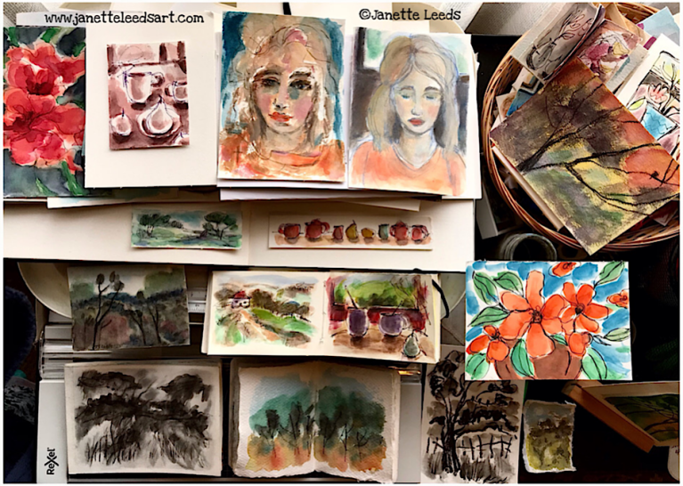 Drawing, Painting, Making Sketchbooks….In General, Exploring… – Janette ...
