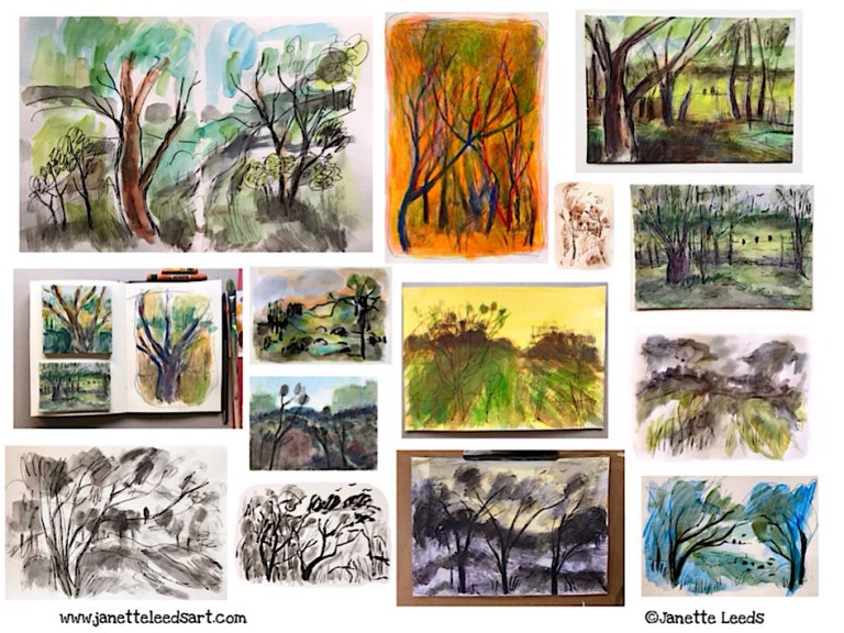 Drawing, Painting, Making Sketchbooks….In General, Exploring… – Janette ...